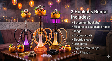 Hookah Rentals with Delivery in Miami and Fort Lauderdale Puff Hookah